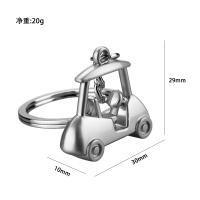 China Durable Colorful Mini Zinc Alloy Key Ring Putter Driver Tee Pendant Souvenir Custom Logo Golf Bucket Keychain for sale