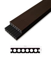 China 140*25mm WPC Composite Decking Semi Co Extruded Board for Outdoor Patio Deck for sale