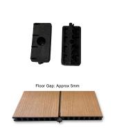 China WPC Decking Plastic Clip Hidden Fastener for Composite Deck Board Installation for sale