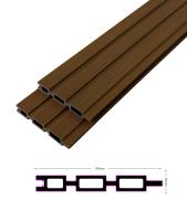 China 158x20mm WPC Fencing Board Composite Garden Privacy Fence Profile for Yard Screen for sale