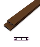 China 90x20mm WPC Fencing Slat Composite Picket Board for Garden Fence Yard Screen for sale