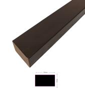 China 50x30mm WPC Joist Composite Decking Support Beam for Outdoor Deck Subframe for sale