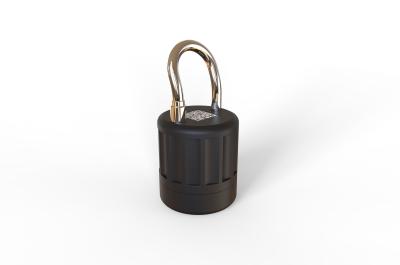 China Smart QR Code Remote Control Padlock GSM GPS BLE 128MB Storage 70mm for sale