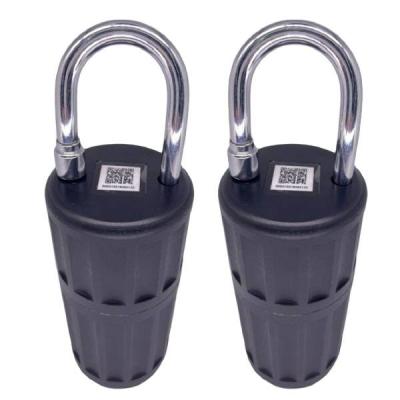 China Dual Platform Over Speed Alarm RFID Padlock 13000mAh For Shipping Container for sale