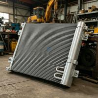 China Komatsu PC200-8 Excavator Radiator 20Y-810-1221 Aluminum Core 6-Row Cooling for sale