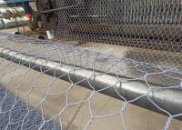 China PVC Coated Gabion Baskets 80x100mm Mesh Opening 2.2mm Wire Diameter for Erosion Control for sale