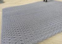 China Galvanized Gabion Basket Mesh Roll 80x100mm High Tensile Strength 2.2mm Wire for sale