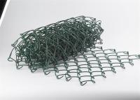 China Green Vinyl Coated Chain Link Fence 1 Inch Mesh 14 Gauge Corrosion Resistant Playground Fencing for sale