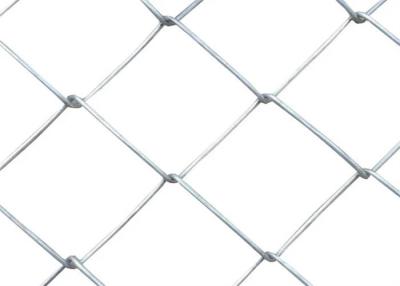 China Galvanized Green Coated Chain Link Fence 9 Gauge  Diamond Hole Shape for sale