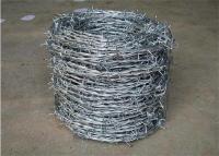 China Low Carbon Galvanised Barbed Wire Easy Install For Highway Protection for sale