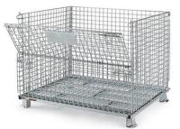 China Collapsible Welded Wire Mesh Container 1300kg Capacity Stackable 3 High for sale