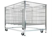 China Collapsible Welded Wire Mesh Container 1300kg Capacity Stackable 3 High for sale