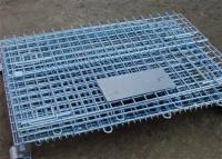 China Stackable Foldable Wire Mesh Container Stainless Steel 1200x1000x890mm 0.84m³ for sale