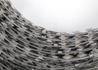 China Electric Galvanized Concertina Razor Wire BTO15 Anti Corrosion 0.5mm Thickness 2.5mm Wire Diameter for sale