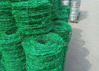 China Silver Zinc Coated Barbed Wire , Galvanized Razor Wire High Strength for sale