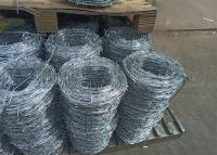 China Traditional Double Twist Barbed Wire Galvanized Steel Material Protection Performance for sale