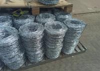 China Aluminum Alloy PVC Coated Barbed Wire Galvanized Steel Traditional Reverse Twist 2.51mm for sale