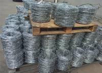 China Single Strand Barbed Wire PVC Coated Galvanized Steel Material for sale