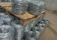 China Single Strand Barbed Wire PVC Coated Galvanized Steel Material for sale