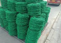 China Single Strand Barbed Wire PVC Coated Galvanized Steel Material for sale