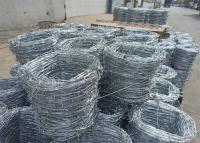 China Traditional Double Twist Barbed Wire Galvanized Steel Material Protection Performance for sale