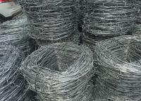 China Hot Dip Galvanized Barb Wire Roll 2.51mm Anti Acid Alkali for Wire Mesh Fence for sale