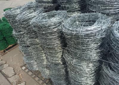 China Hot Dip Galvanized Barb Wire Roll 2.51mm Anti Acid Alkali for Wire Mesh Fence for sale