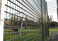 China Giant Shuttle 358 Welded Wire Fence 76.2mm x 12.7mm Mesh Anti-Climb Security Fence with Studded T Post for sale