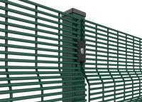 China Giant Shuttle 358 Welded Wire Fence 76.2mm x 12.7mm Mesh Anti-Climb Security Fence with Studded T Post for sale