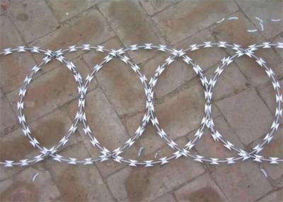 China Flat Razor Wire Welded Flatted Concertina Coil 450mm 600mm 900mm 1100mm for sale