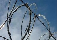 China High Strength Barbed Concertina Wire 20cm Aperture Galvanized Steel 3.0mm for sale