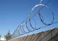 China High Strength Barbed Concertina Wire 20cm Aperture Galvanized Steel 3.0mm for sale