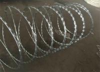 China Double Coil Concertina Razor Wire Single / Double Spiral Barbed Wire for sale