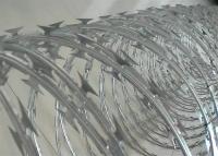 China Double Coil Concertina Razor Wire Single / Double Spiral Barbed Wire for sale