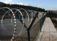 China Double Coil Concertina Razor Wire Single / Double Spiral Barbed Wire for sale