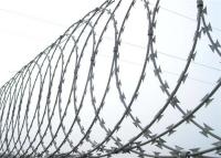China Durable Concertina Razor Wire Single / Double Spiral Razor Wire Coil for sale