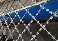 China Flat Razor Wire Welded Flatted Concertina Coil 450mm 600mm 900mm 1100mm for sale