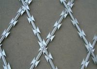 China Flat Razor Wire Welded Flatted Concertina Coil 450mm 600mm 900mm 1100mm for sale