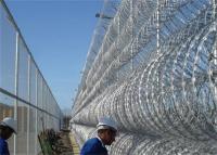 China High Strength Barbed Concertina Wire 20cm Aperture Galvanized Steel 3.0mm for sale