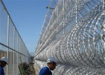 China High Strength Barbed Concertina Wire 20cm Aperture Galvanized Steel 3.0mm for sale