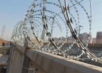China High Strength Barbed Concertina Wire 20cm Aperture Galvanized Steel 3.0mm for sale