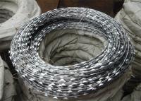 China Anti Corrosion Straight Razor Wire Coil Concertina Fencing BTO-22 0.5mm for sale