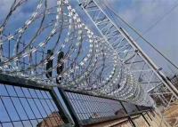 China Durable Concertina Razor Wire Single / Double Spiral Razor Wire Coil for sale