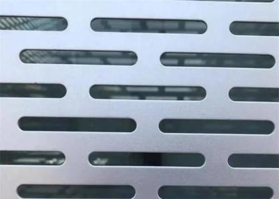 China Galvanised Perforated Metal Sheet Slotted Hole 1.6mm-25.4mm for Filters Vents for sale