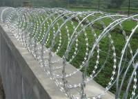 China Galvanized Concertina Razor Barbed Wire BTO22 0.5mm Thickness 2.5mm Wire Diameter for sale