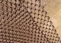 China Aluminum Alloy Metal Coil Drapery Mesh Curtain 1.0mm Wire 6mm Aperture for sale