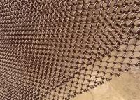 China Aluminum Alloy Metal Coil Drapery Mesh Curtain 1.0mm Wire 6mm Aperture for sale