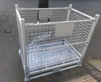 China Stackable Foldable Wire Mesh Container Stainless Steel 1200x1000x890mm 0.84m³ for sale