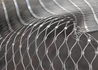 China Lightweight Ferrule Type Stainless Steel Wire Rope Mesh 1.0-5.0mm Cable 20-200mm Opening for sale