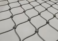 China Lightweight Ferrule Type Stainless Steel Wire Rope Mesh 1.0-5.0mm Cable 20-200mm Opening for sale